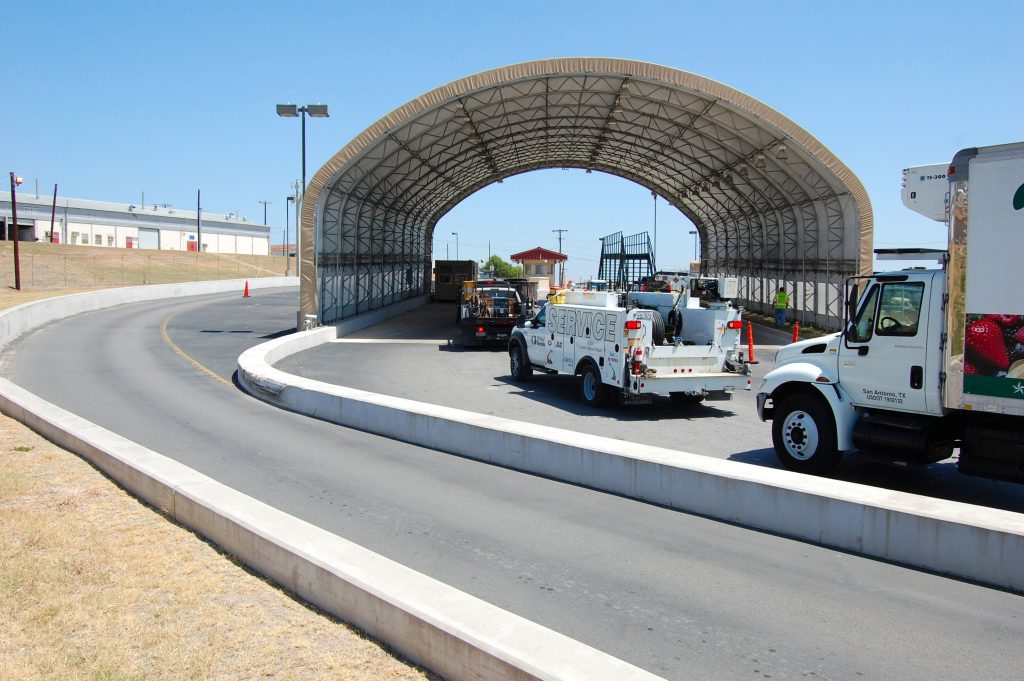 Outbound checkpoints now out of the sun and out of sight for US Border ...